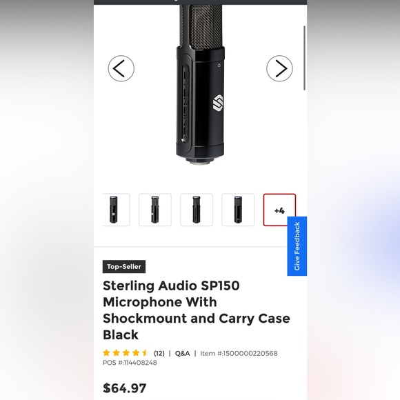 Other | Unused Sterling Audio Sp15 Microphone With Shockmount And Carry Case | Poshmark